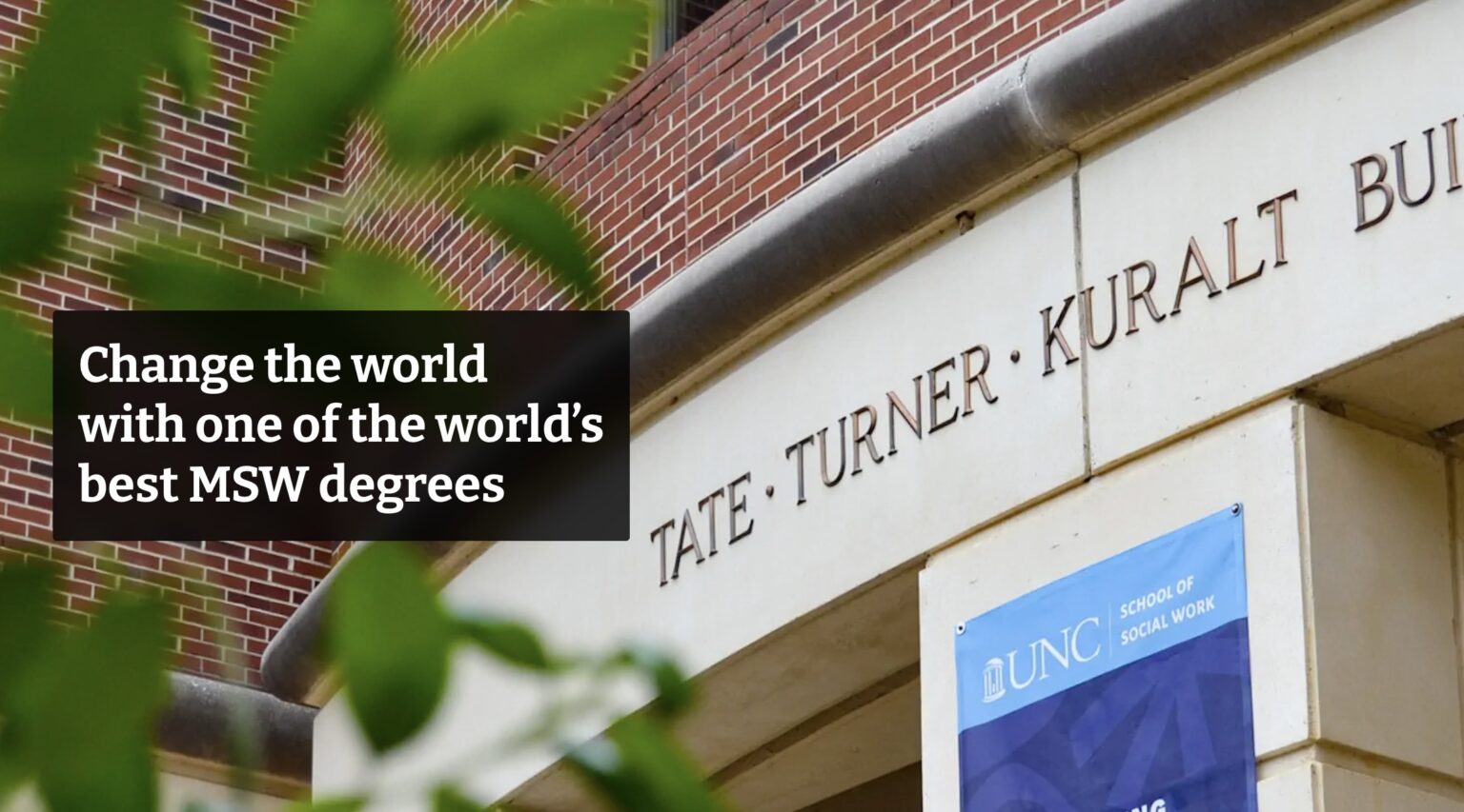 On-Campus MSW - UNC School of Social Work - Change the world with one ...